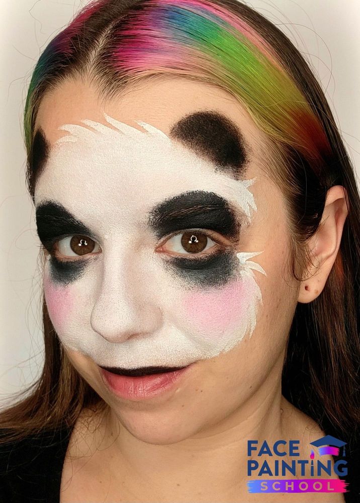 Cute Panda Face Paint: Step by Step Tutorial