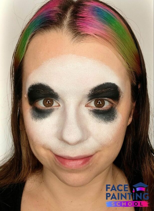 Cute Panda Face Paint: Step by Step Tutorial