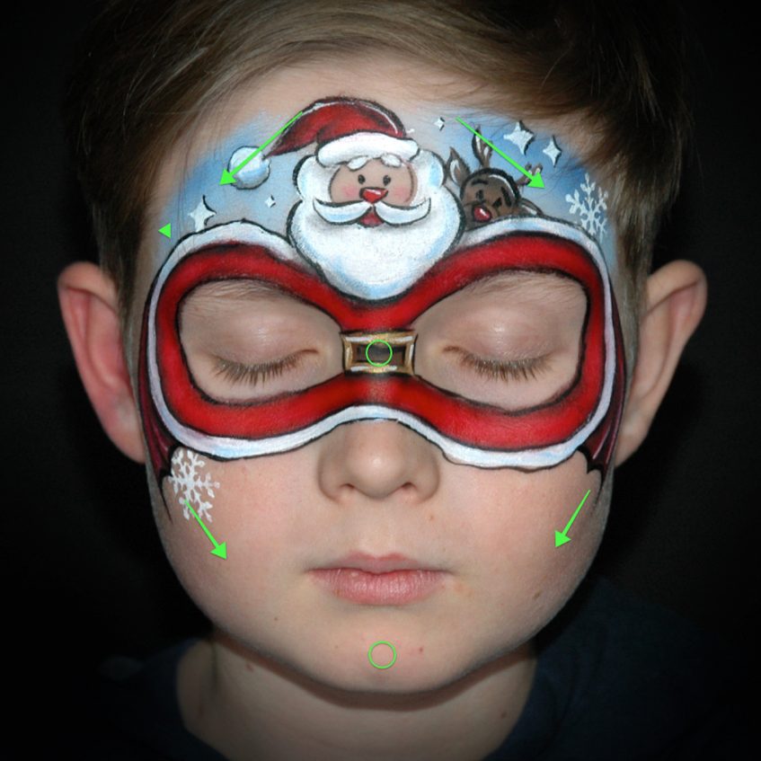 Super Santa Face Paint Tutorial: Step by Step