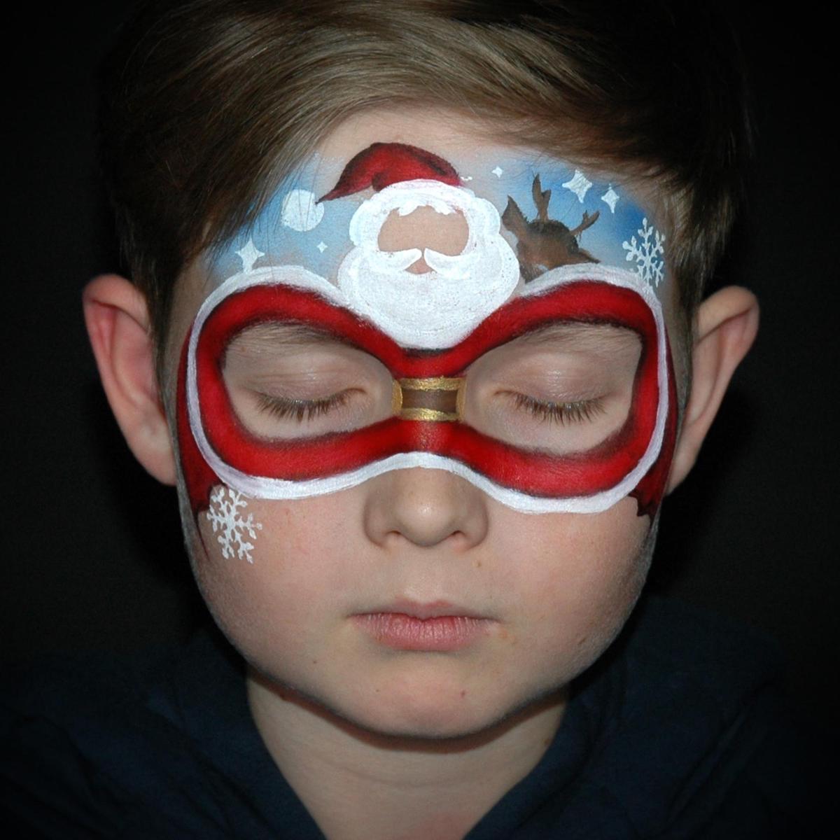 Super Santa Face Paint Tutorial: Step by Step