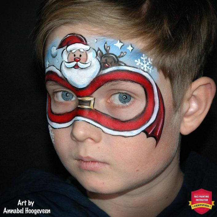 Super Santa Face Paint Tutorial: Step by Step