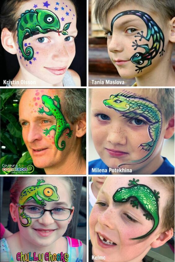 Reptile Face Paint