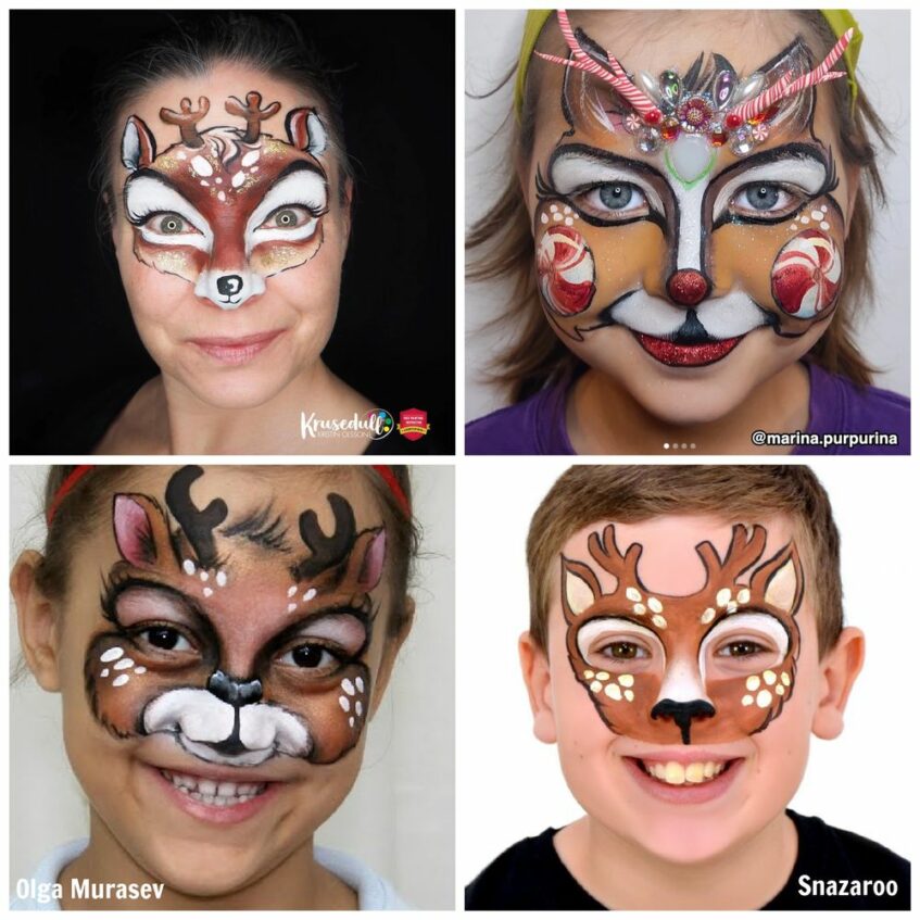 Reindeer Christmas Face Painting Children's Activities – Welford