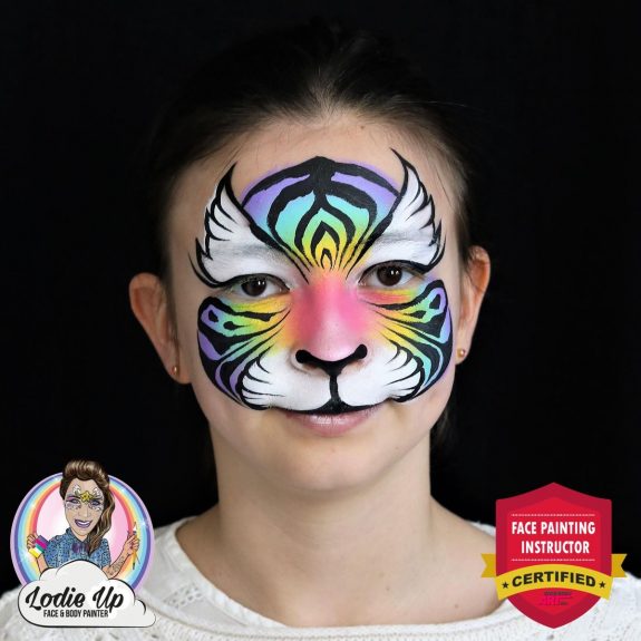 Easy, Colorful Tiger Face Paint Tutorial: Step by Step