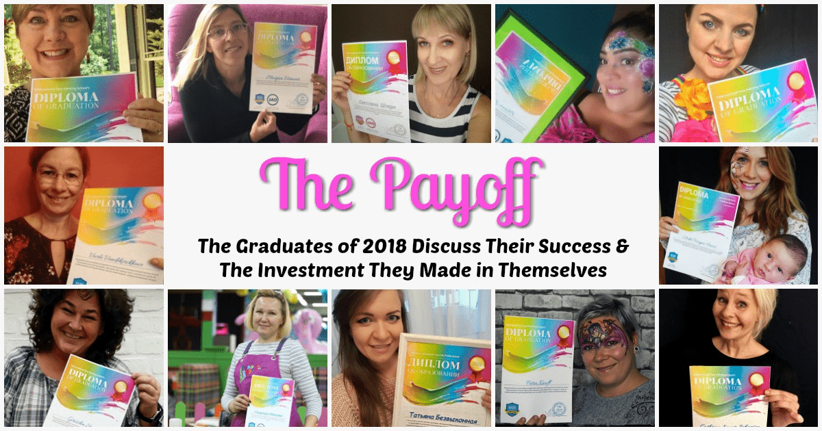 2018 Graduates of International Face Painting School - IFPS