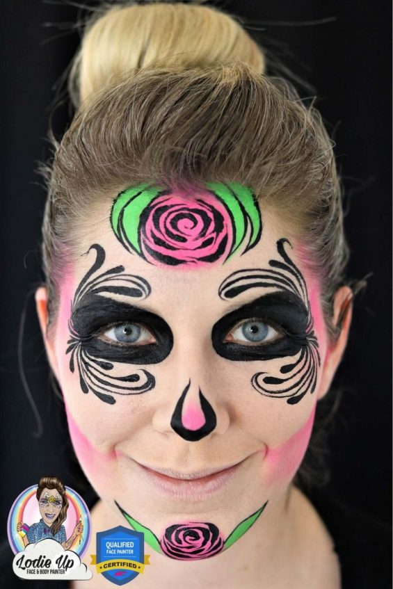 Flawless Sugar Skull Face Paint Step by Step Tutorial
